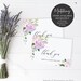 Lilac Green Floral Editable Bunting, Purple DIY Banner Template ...