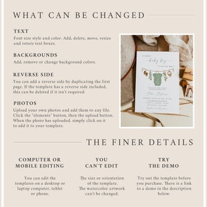 Boy Baby Clothes Baby Shower Invitation Template, Clothes Line Baby ...