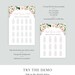 Blush Pink Editable Seating Chart Printable Table Plan - Etsy