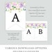 Lilac Green Floral Editable Bunting, Purple DIY Banner Template ...