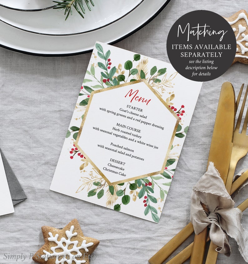 Editable Christmas Buffet Labels Printable Food Cards Red - Etsy