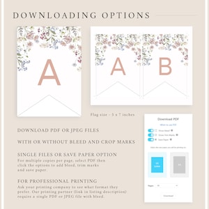 Wildflower Bunting, Wildflower Banner, Floral Banner, Flower Banner ...