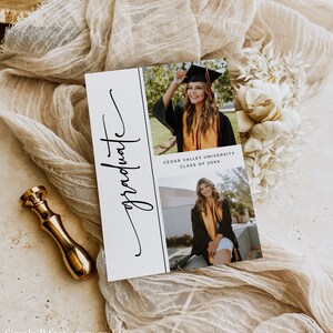 Modern Graduation Party Invitation, Minimal Graduation Invite, Senior ...