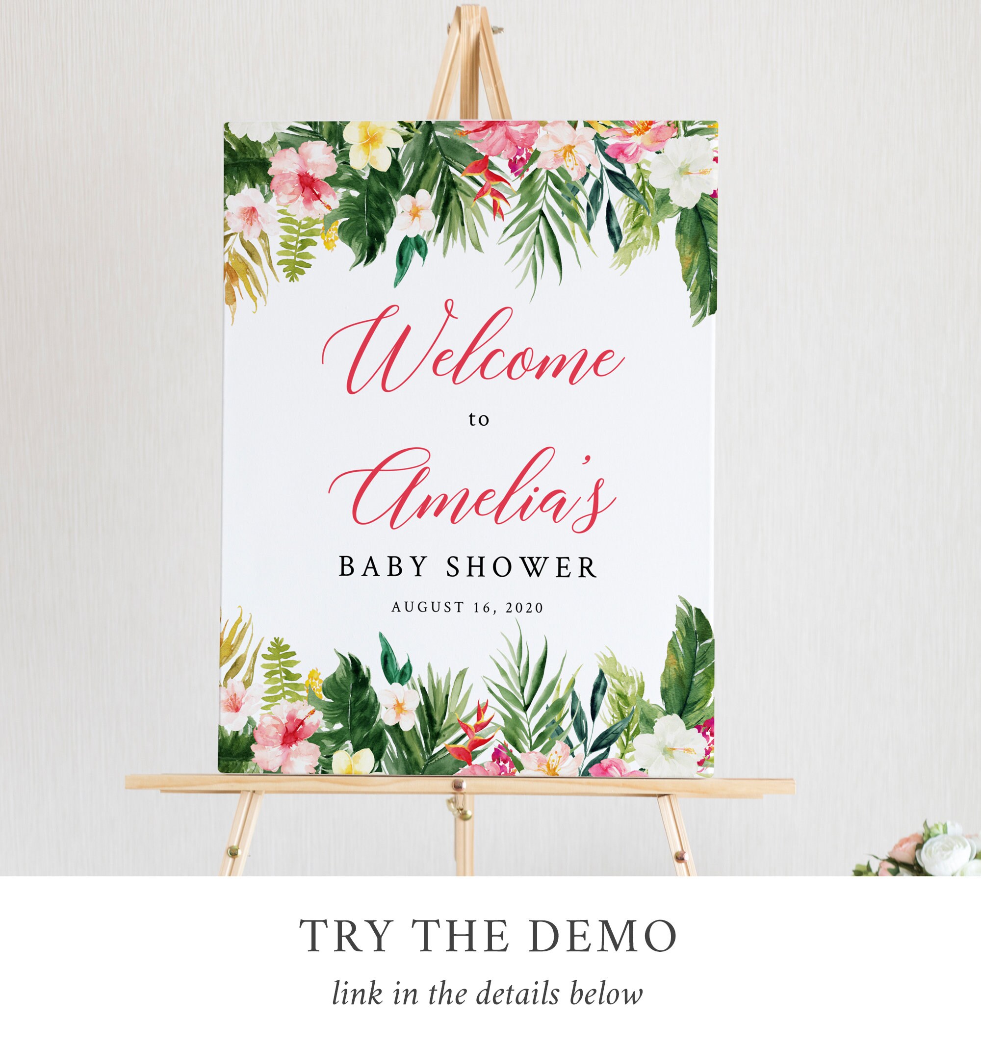 Party Supplies Party Décor Banners & Signs 1197 Custom Sign Baby Shower ...