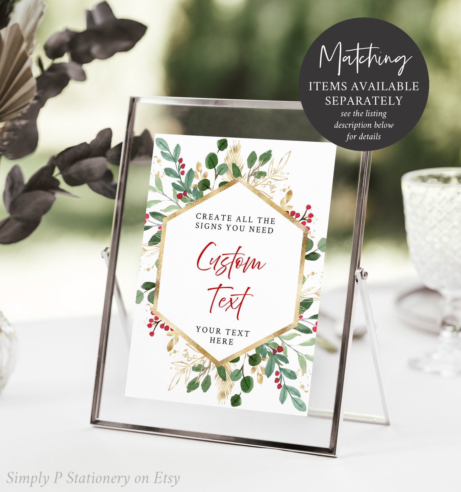 Editable Christmas Buffet Labels Printable Food Cards Red - Etsy
