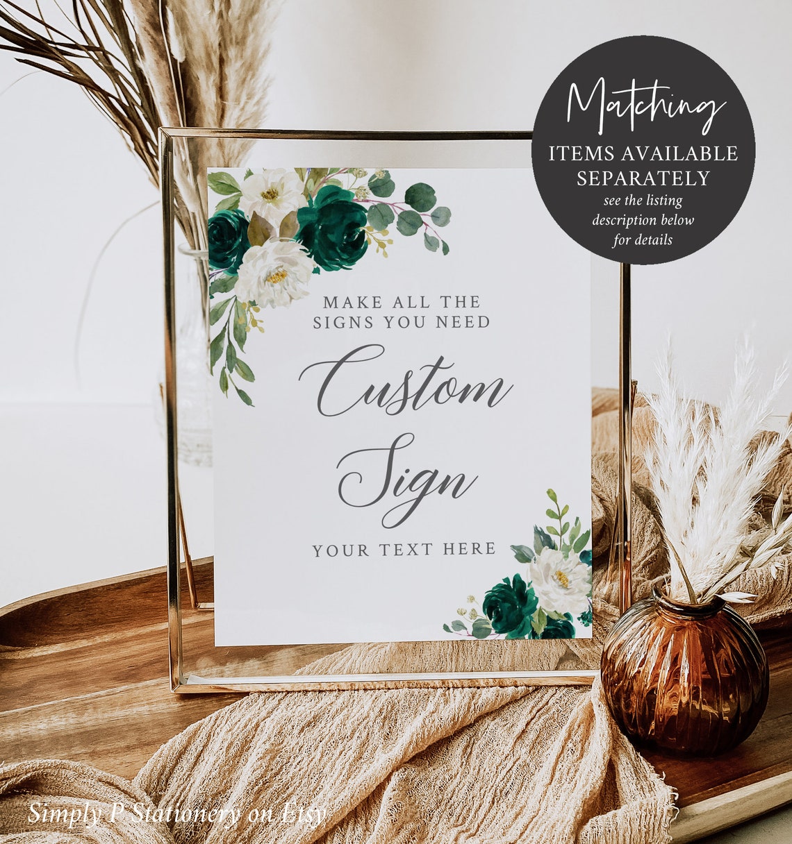 Emerald Quinceanera Table Numbers, Quince Table Number Template ...