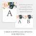 Navy Pink Floral Editable Bunting Blush Floral DIY Banner - Etsy