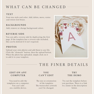 Wildflower Banner, Wildflower Bunting, Girl Baby Shower Decor, Meadow ...