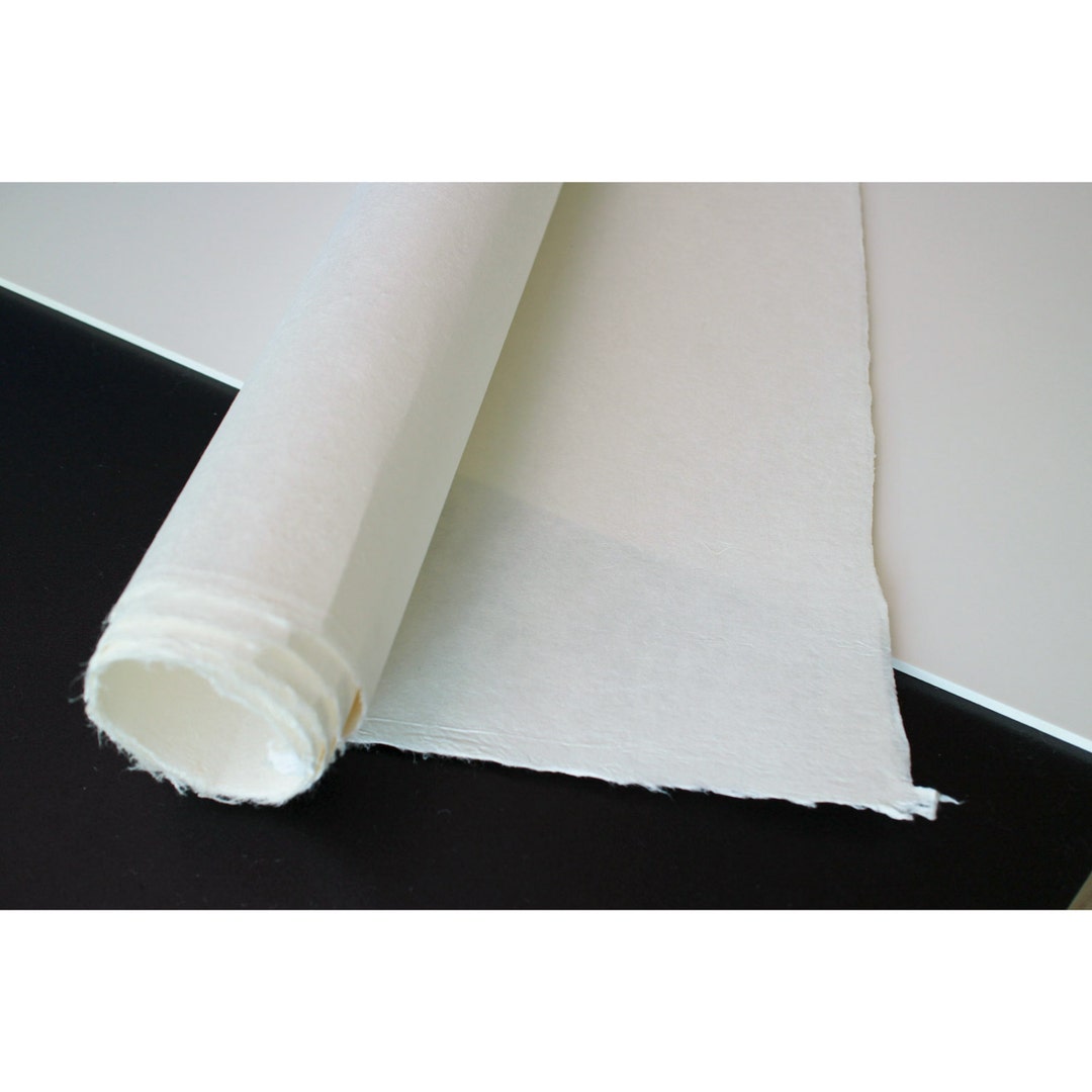Korean Traditional Handmade Mulberry Paper Hanji Plain Natural White ...