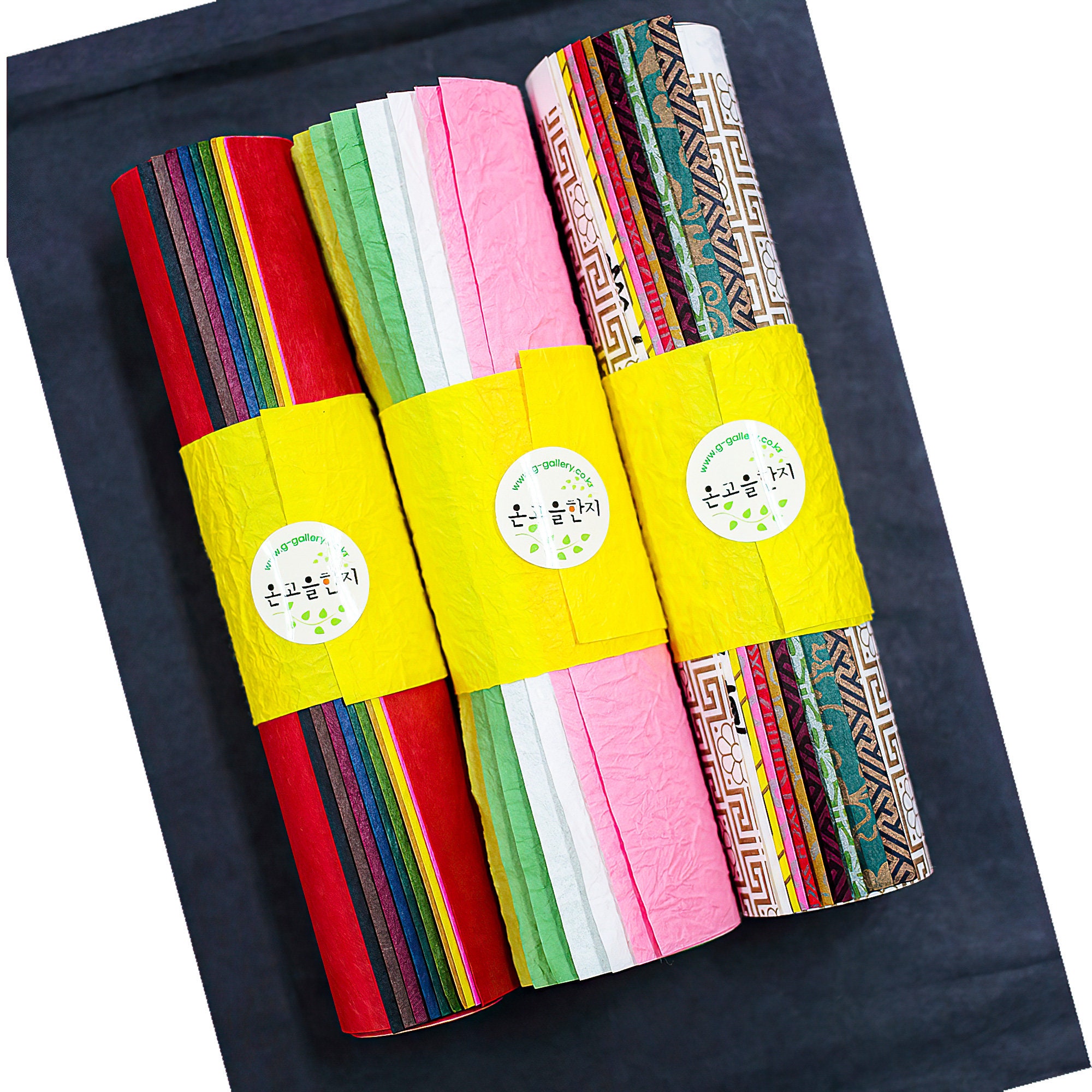 Korean Traditional Mulberry Craft Origami Paper Hanji 32 Sheet Pack ...
