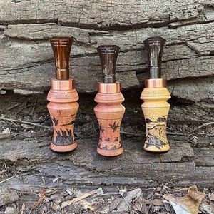 Duck Call | Wooden | Handmade | Customizable Gift | Wood Burned Art - Etsy