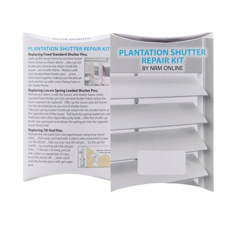 Plantation Shutters Repair Kit 80 Pcs Everything You Need in One Kit for Repairing Plantation ...