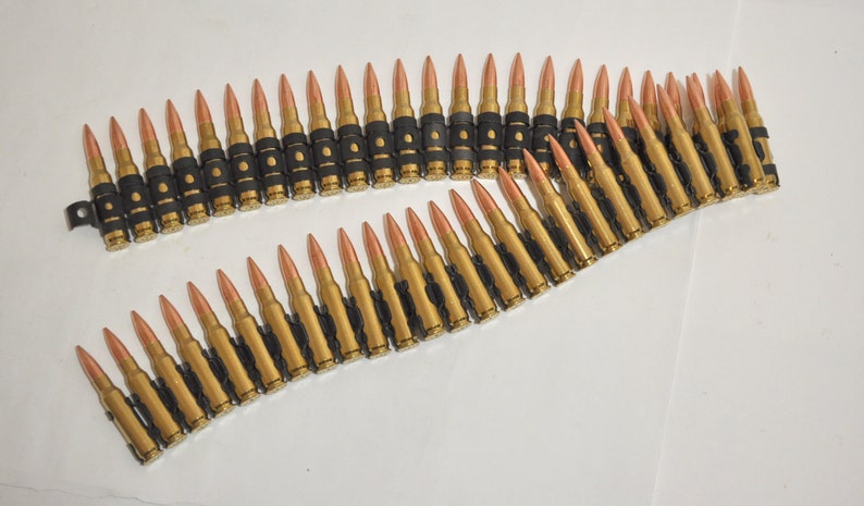 Machine Gun Belt. .308 / 7.62x51 M240 M60 M134 Dummy Bullet | Etsy