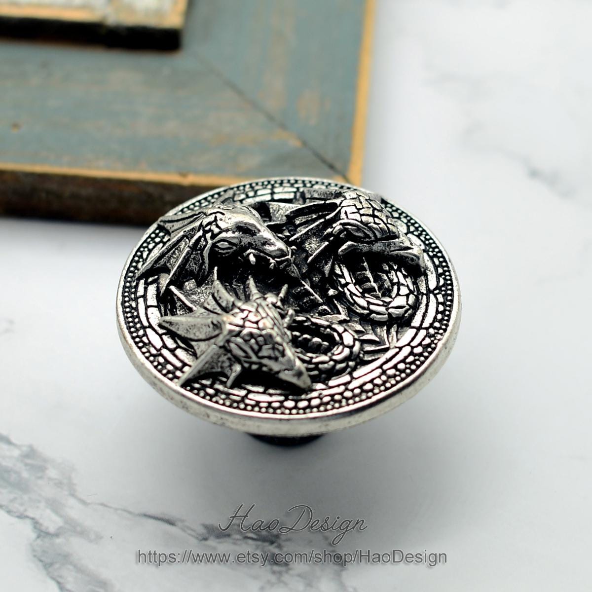 Unique Dragon Knobs Antique Silve Drawer Handles Knobs Pulls Brass ...