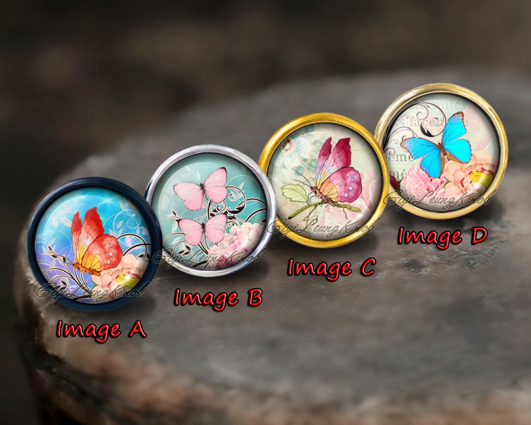 Butterfly Knobs/drawer Knobs/ Handmade Bronze Dresser Knobs Cabinet ...