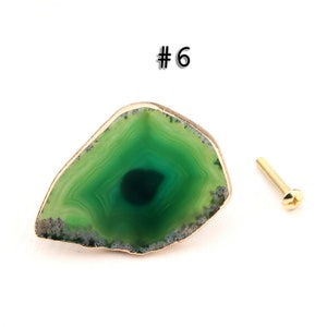 Natural Agate Knob,natural Ore Knob,drawer Cabinet Handle,crystal Knobs,drawer Pulls,wardrobe ...