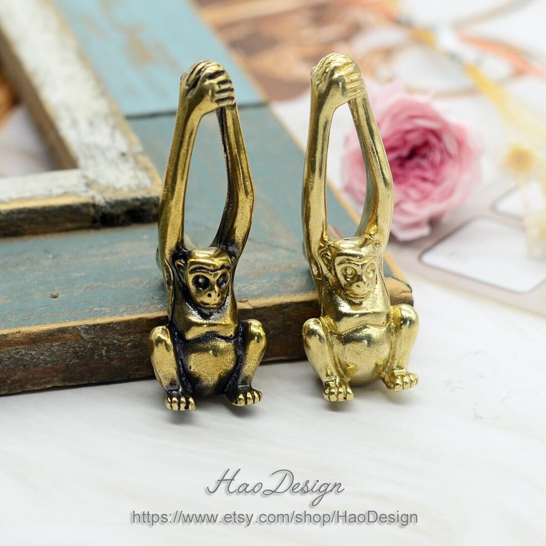 Bronze Solid Brass Monkey Knobs Brass Handles Knobs Pulls Brass Drawer ...