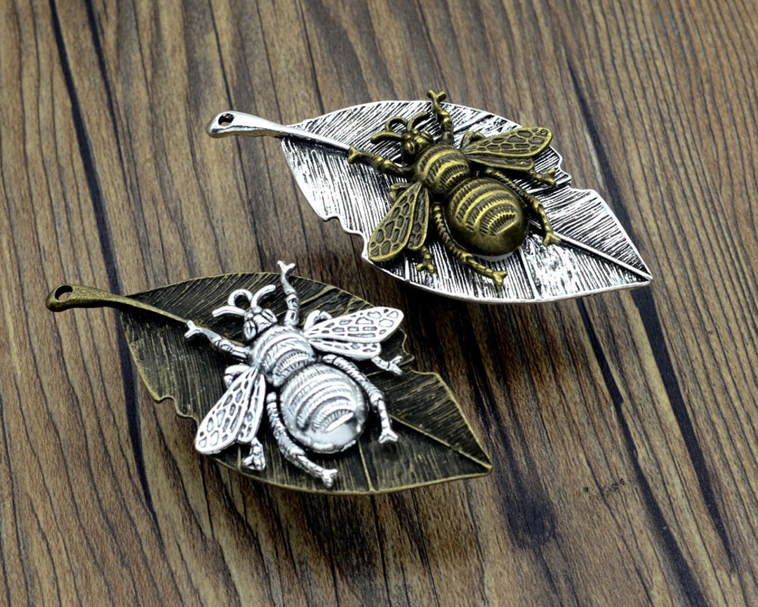 Bee Knobs Dresser Knobs Leaves Knobs Cabinet Handles Cabinet Knobs Drawer Knob Dresser Handle ...