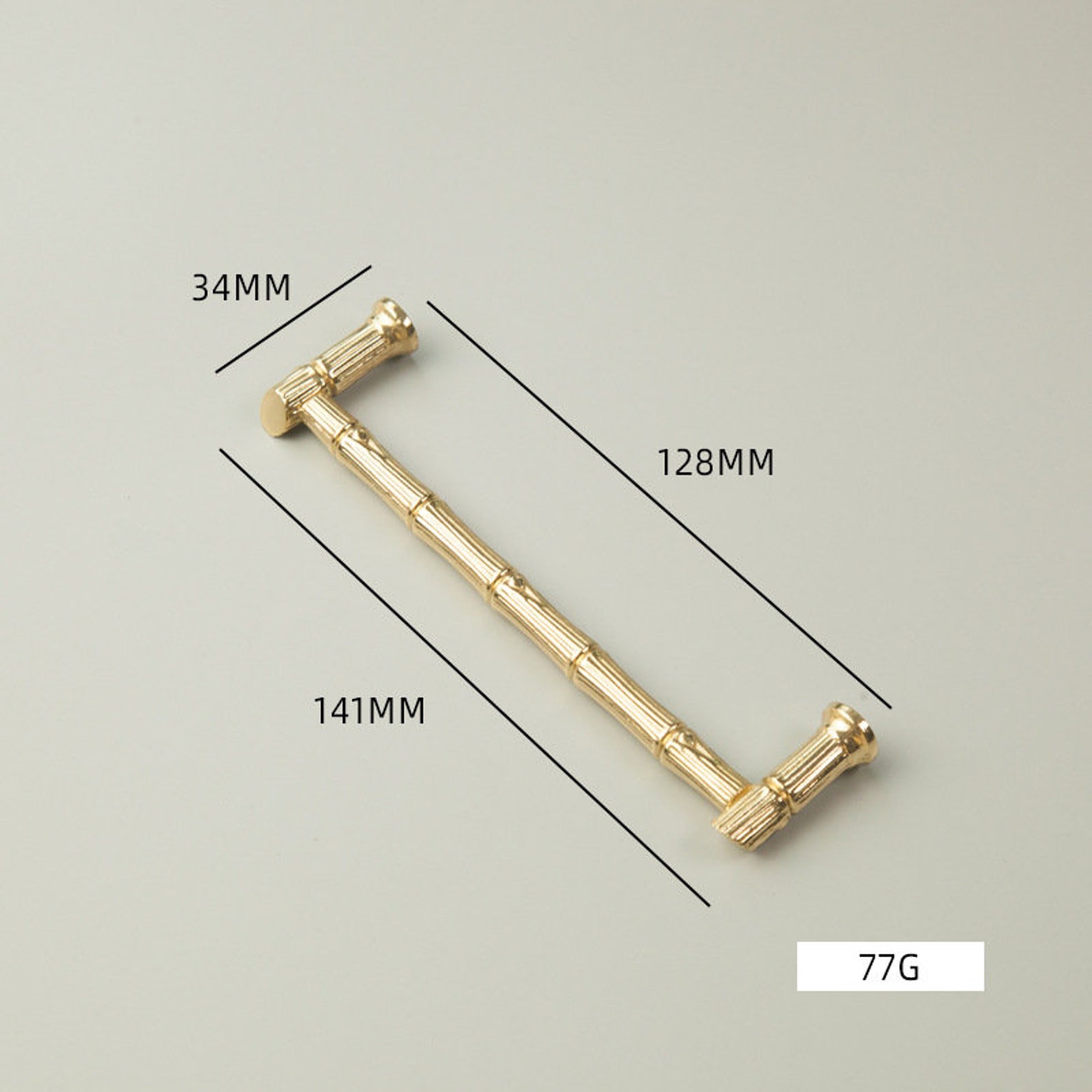 Chinese Style Solid Brass Bamboo Handle Cabinet Wardrobe Brass - Etsy