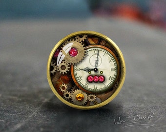 Steampunk Drawer Knobs/ Handmade Bronze Dresser Knobs - Etsy
