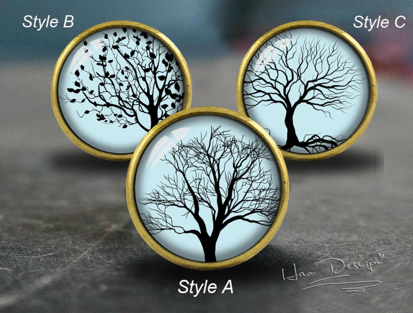 Tree -- Drawer Knobs/ Handmade Bronze Dresser Knobs Cabinet Dresser ...