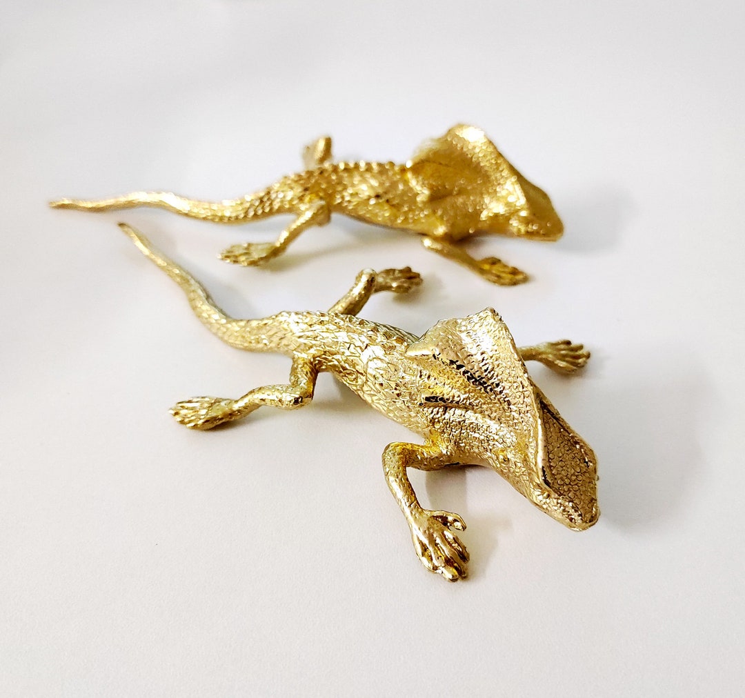 Solid Brass Lizard Knobs,reptile Handles, Brass Handles,drawer Pull ...