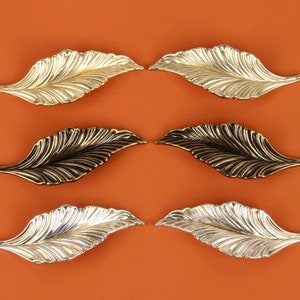 1.25" Leafy Drawer Pulls Handles Leaf Cabinet Handles Pull Vintage ...