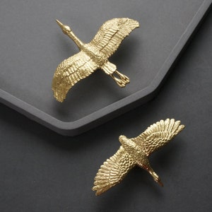 Brass Geese Furniture Knob,swan Knobs,kitchen Cabinet Knob,brass Drawer Knob,drawer Pulls,brass ...