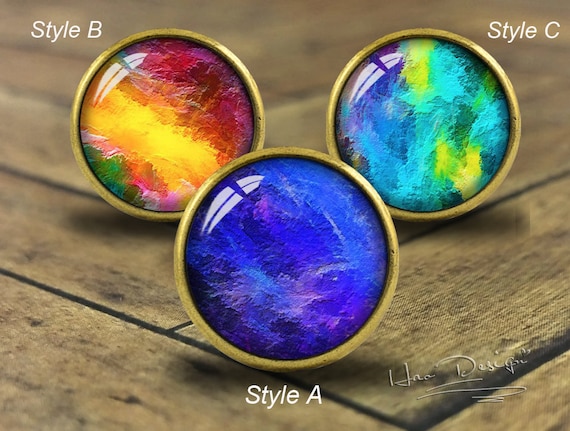 Abstract artDrawer knobs/ Handmade Vintage Bronze Dresser | Etsy