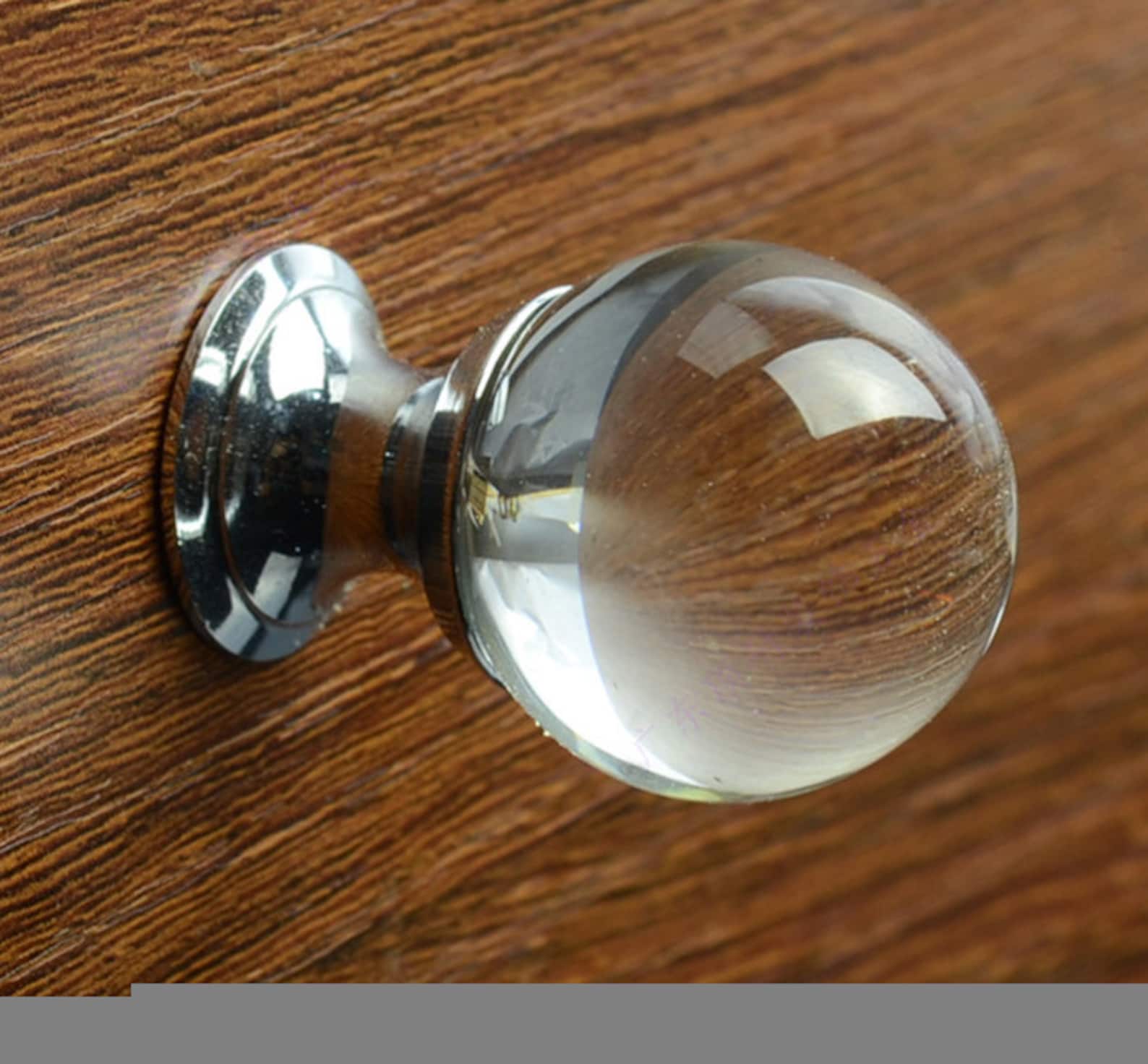 Glass Crystal Dresser Knob / Glass Knobs Drawer Knobs Pulls / | Etsy