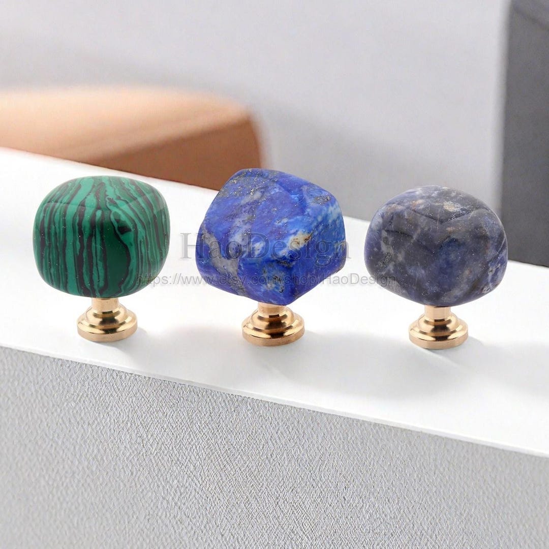 Natural Ore Knob,natural Crystal Knobs,gemstone Drawer Handle,crystal Handle,raw Semi Precious ...