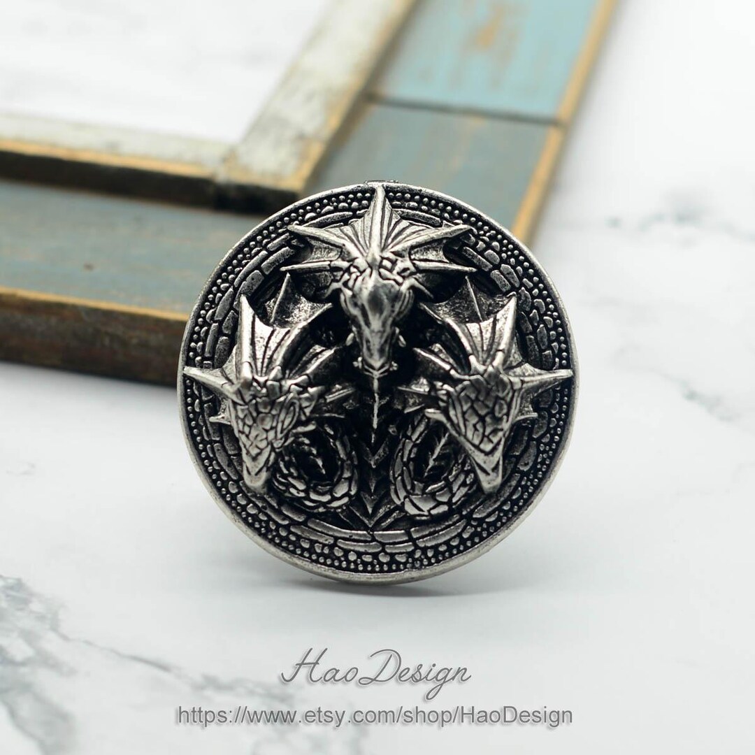 Unique Dragon Knobs Antique Silve Drawer Handles Knobs Pulls Brass ...