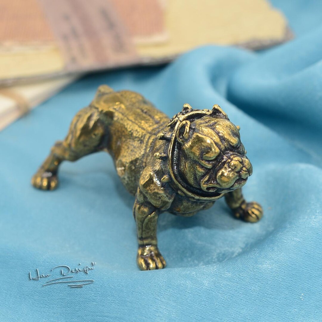 Solid Brass Antiqued Bronze Bully Pitbull Knob,kitchen Cabinet Knobs ...