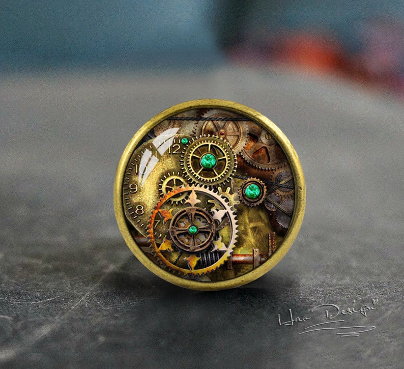 Steampunk Geardrawer Knobs/ Handmade Vintage Bronze Dresser | Etsy