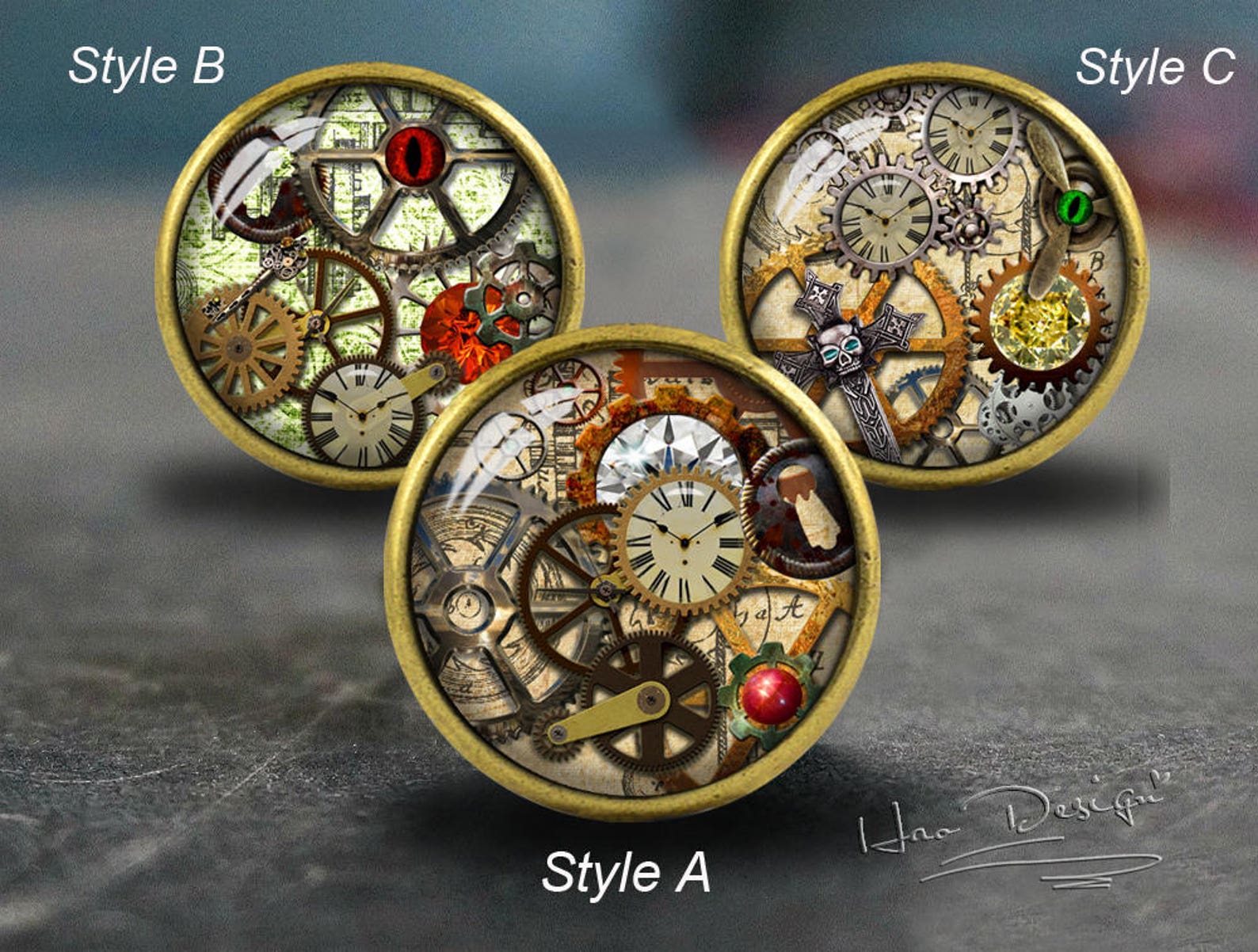 Steampunk Drawer Knobs/ Handmade Bronze Dresser Knobs - Etsy