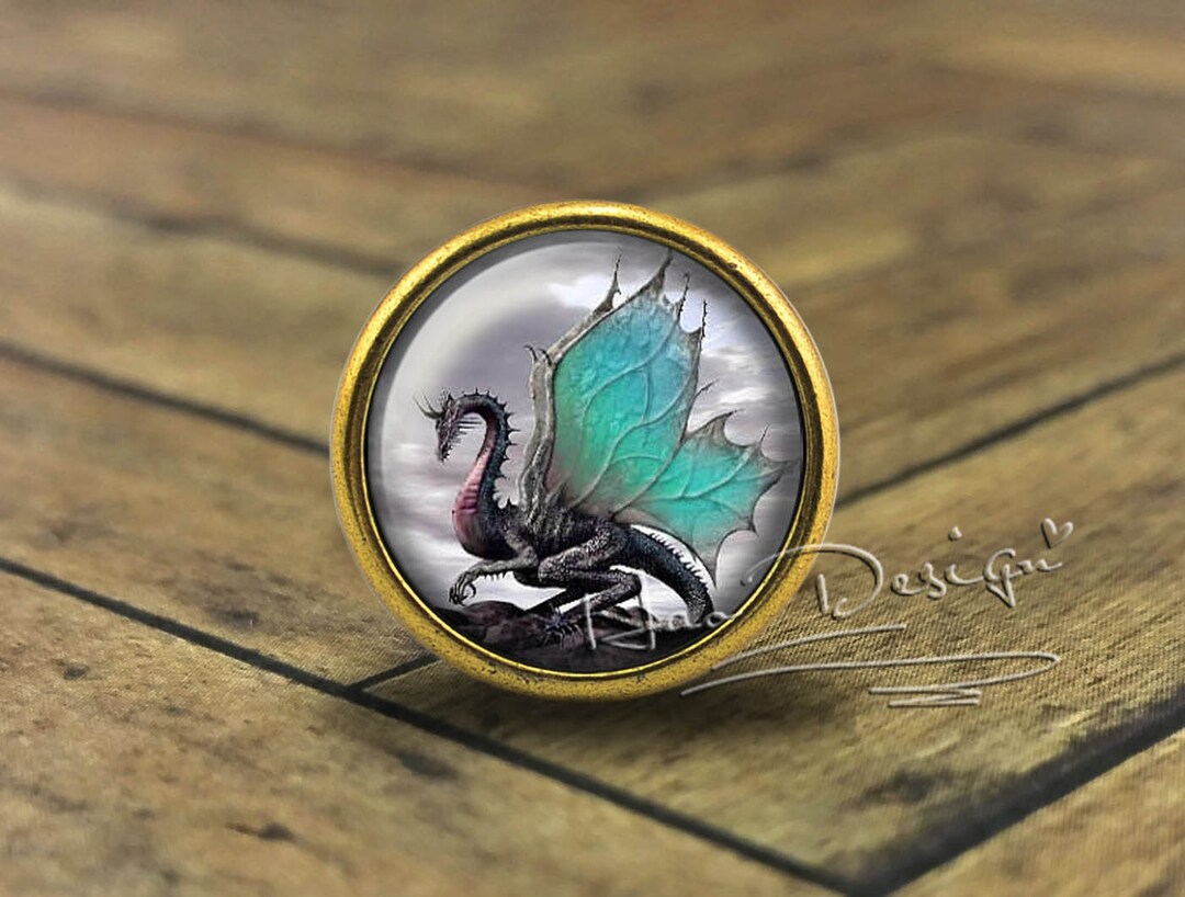 Dragon -- Drawer Knobs/ Handmade Vintage Bronze Dresser Knobs Cabinet ...