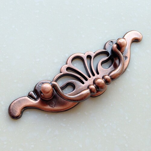 Vintage Copper Dresser Drawer Pulls Handles / Antique Copper | Etsy