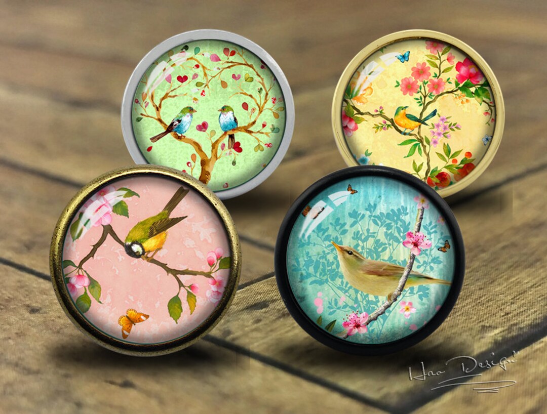 Bird -- Drawer Knobs/ Handmade Vintage Bronze Dresser Knobs Cabinet ...