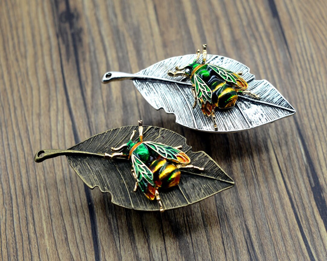 Bee Knobs Dresser Knobs Leaves Knobs Cabinet Handles Cabinet Knobs Drawer Knob Dresser Handle ...