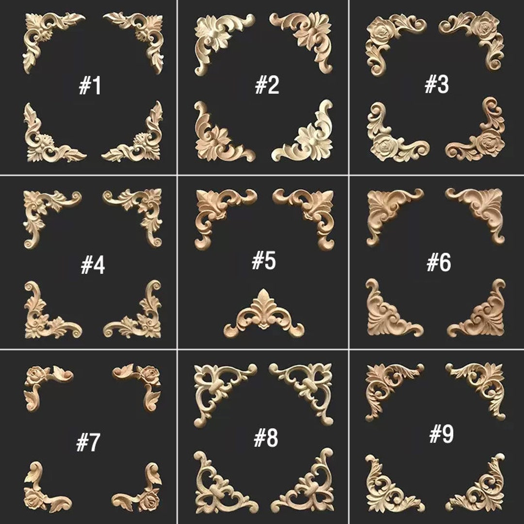 Chic Wood Embellishments Ornate Furniture Apliques Wood Onlay Furniture ...