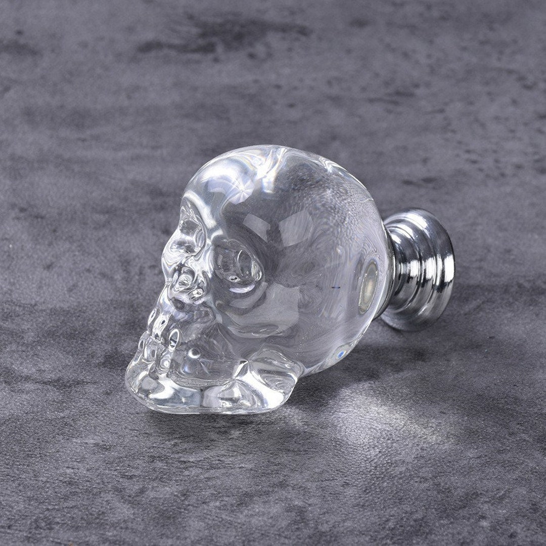 Transparent Crystal Skull Knobs,skeleton Knobs,cabinet Handles,cabinet ...