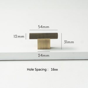 Solid Brass Bronze Knurled Cabinet Handle Pulls Knobs Wardrobe Drawer Cabinet Pull Handle ...