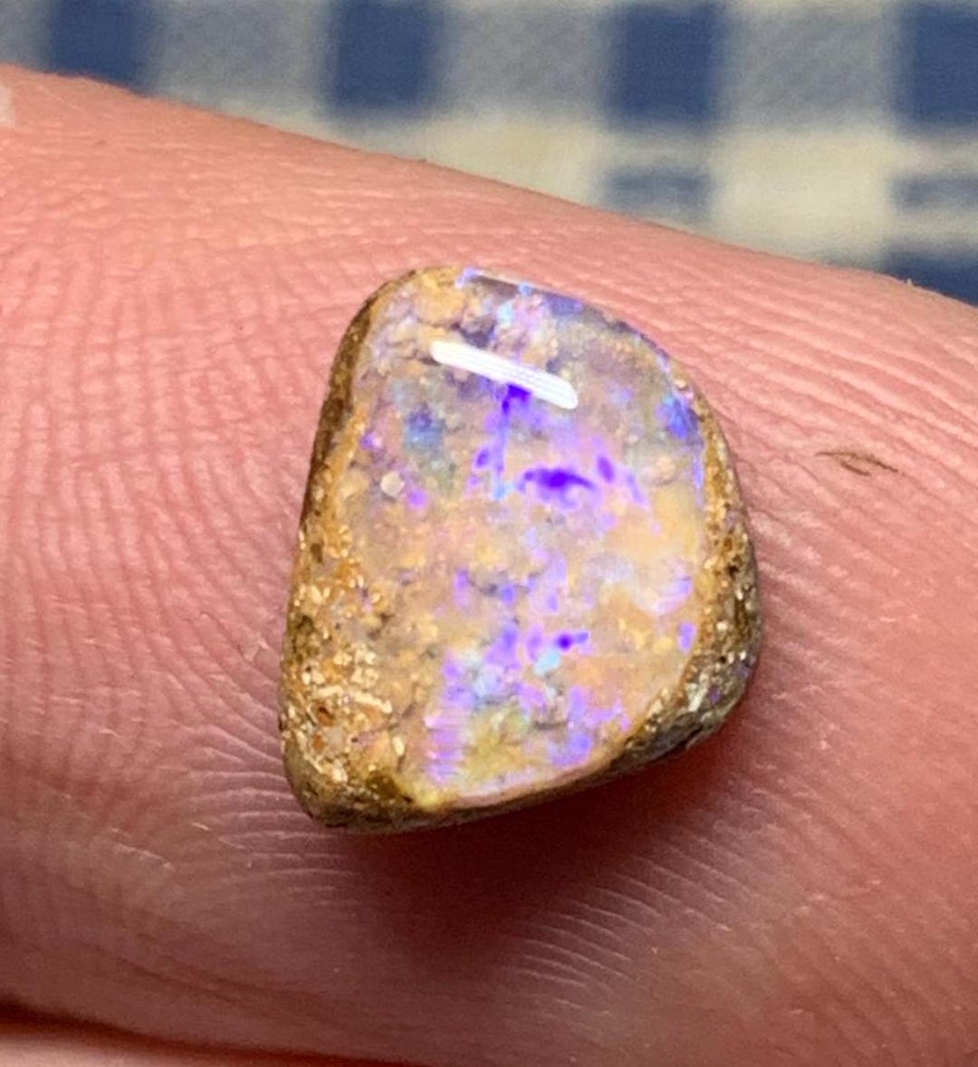 2.42 Cts - Yowah Nut Boulder Opal Cabochon - Yowah, Queensland ...