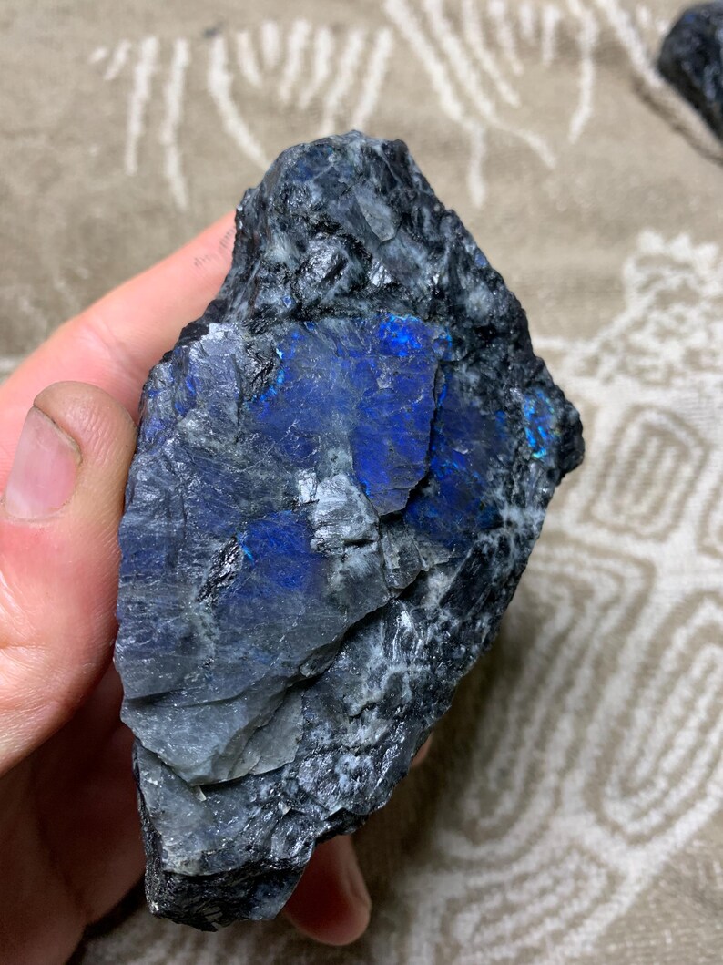 267 Grams Spectrolite Raw Slice Finnish Labradorite Ylämaa, Finland ...