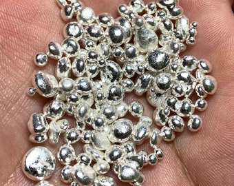 Pure Silver Nuggets - Etsy
