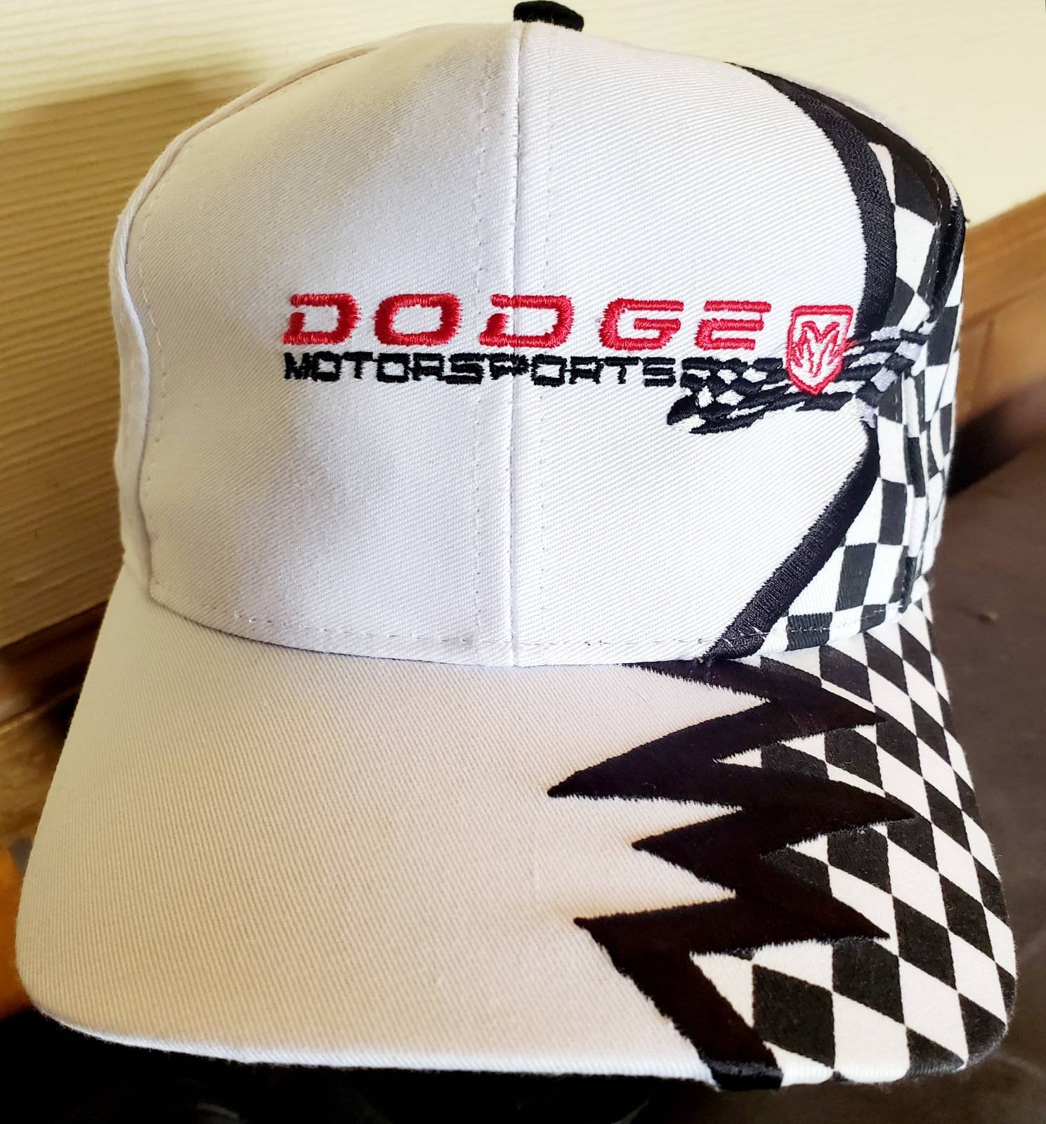 Vintage 90s Dodge Motor Sports Racing Leather Strapback Hat | Etsy