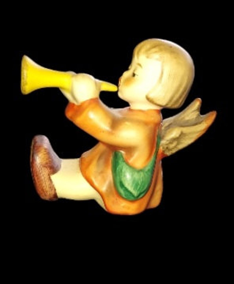 Vintage Goebel Hummel Figurine 238C Angel With Horn 2.25 Tall TMK-6 ...