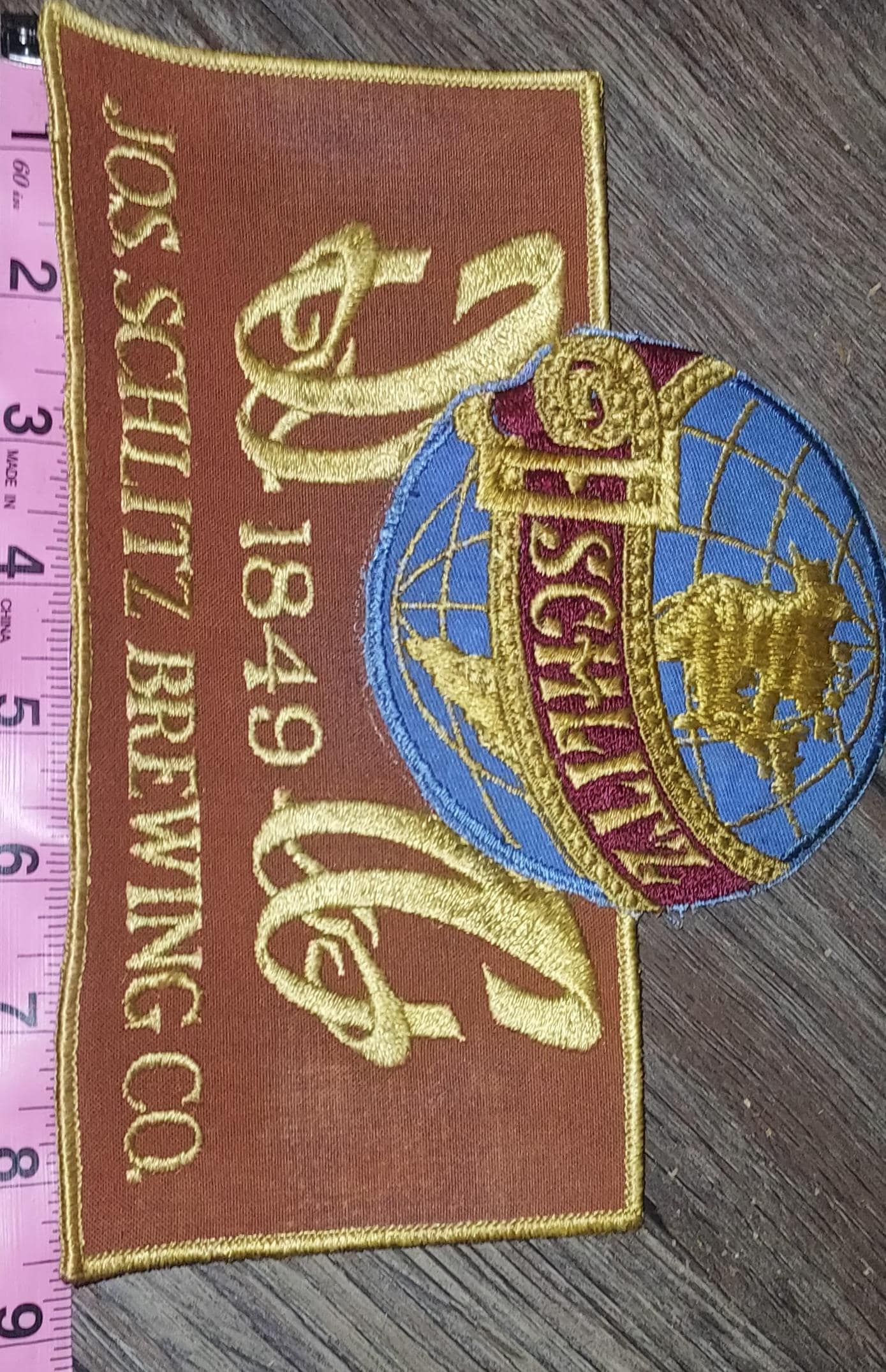 Vintage 70s NOS Jos. Schlitz Brewing Beer Patch Advertising Sewn Large ...