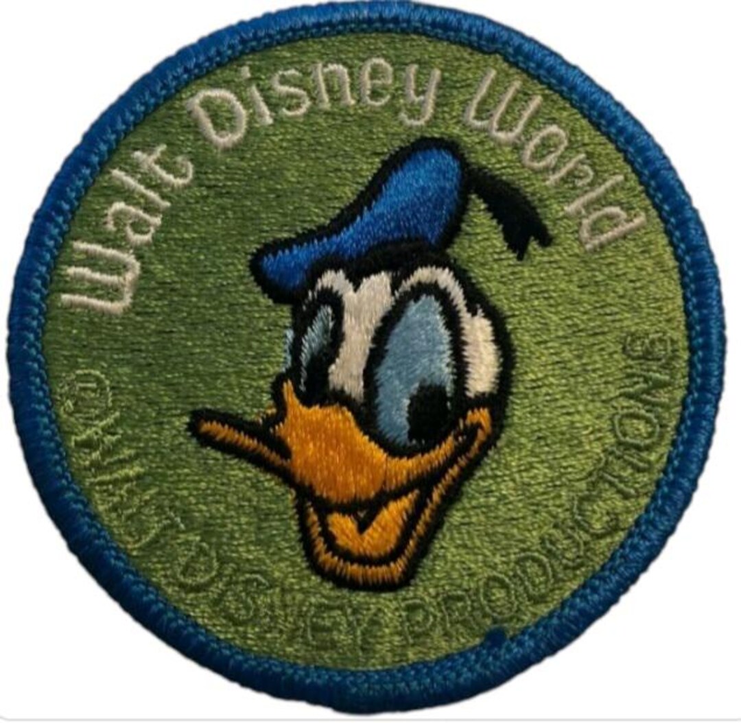 Vintage 70s / 80s Disney World Donald Duck Patch Walt Disney ...