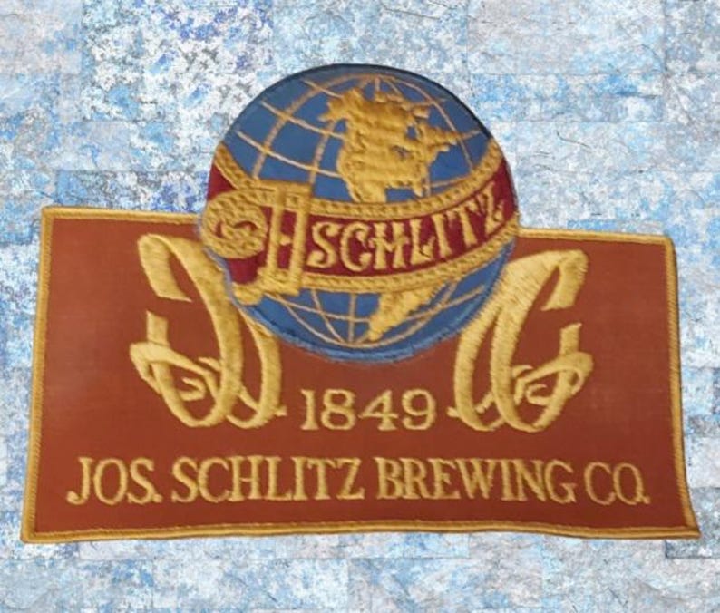 Vintage 70s NOS Jos. Schlitz Brewing Beer Patch Advertising Sewn Large ...